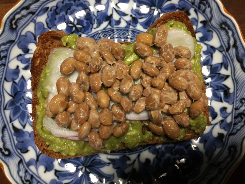 Superfood Mashup: Avocado Natto Toast | The Ikigai Diet